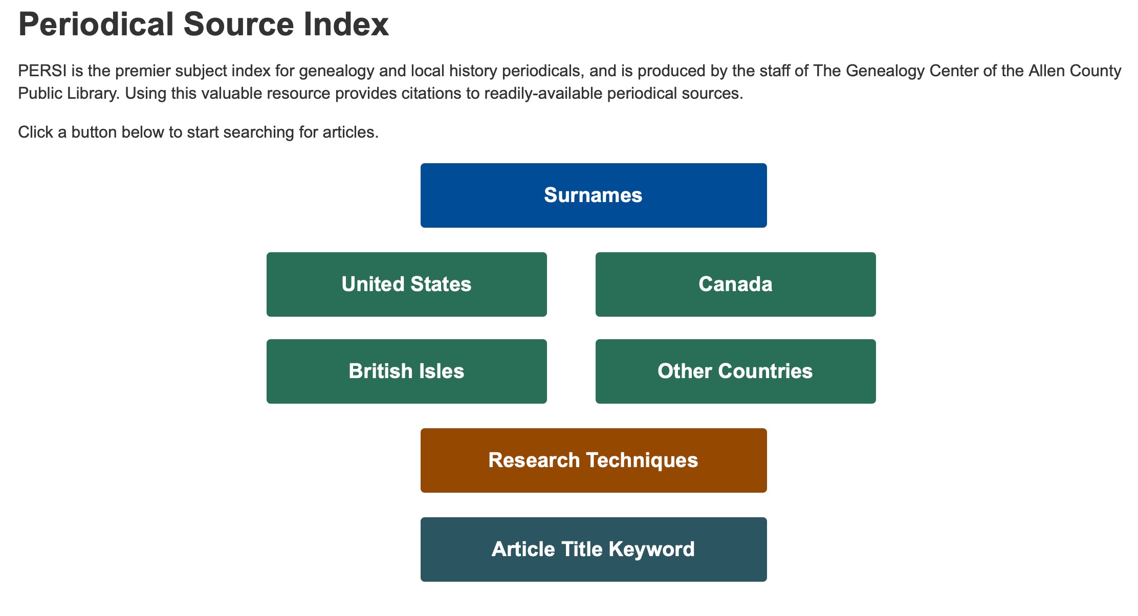 PERSI: Search Tips Part 1 | Genealogy Pants