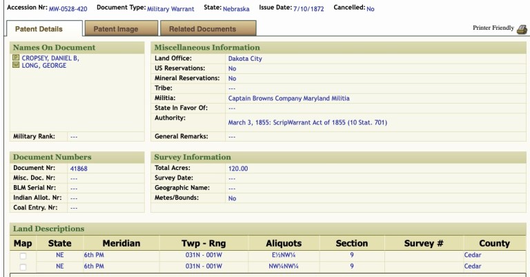 Don’t Stop Digging: BLM GLO Records Tip | Genealogy Pants